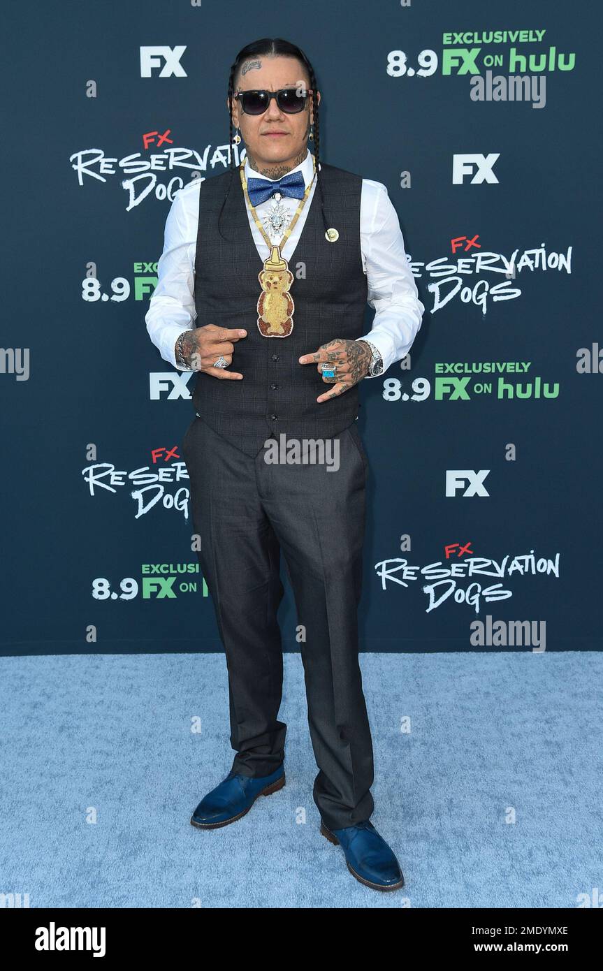 Sten Joddi attends the LA premier of "Reservation Dogs" at NeueHouse on ...