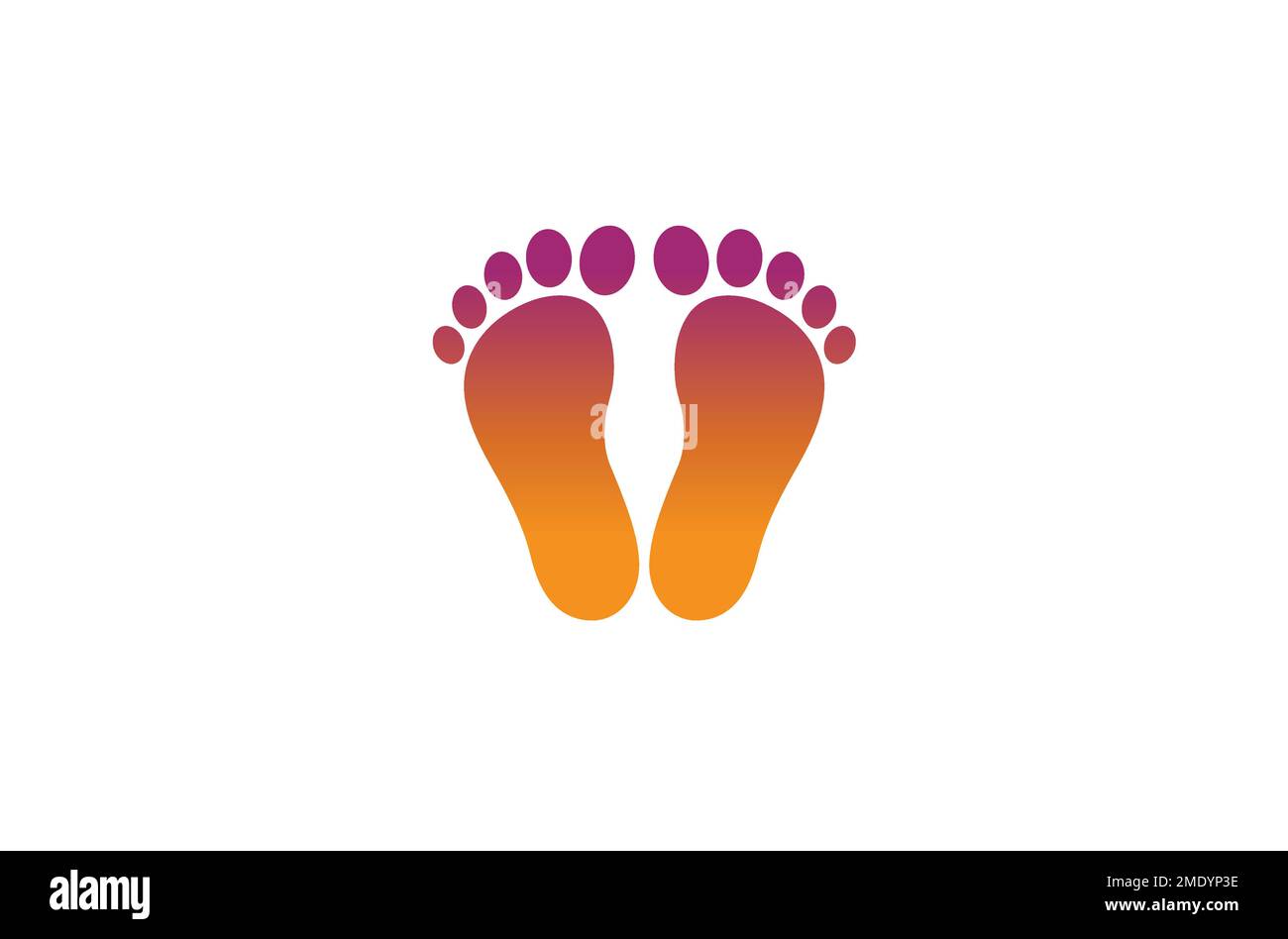 creative abstract feet footstep skin care logo vector symbol icon ...