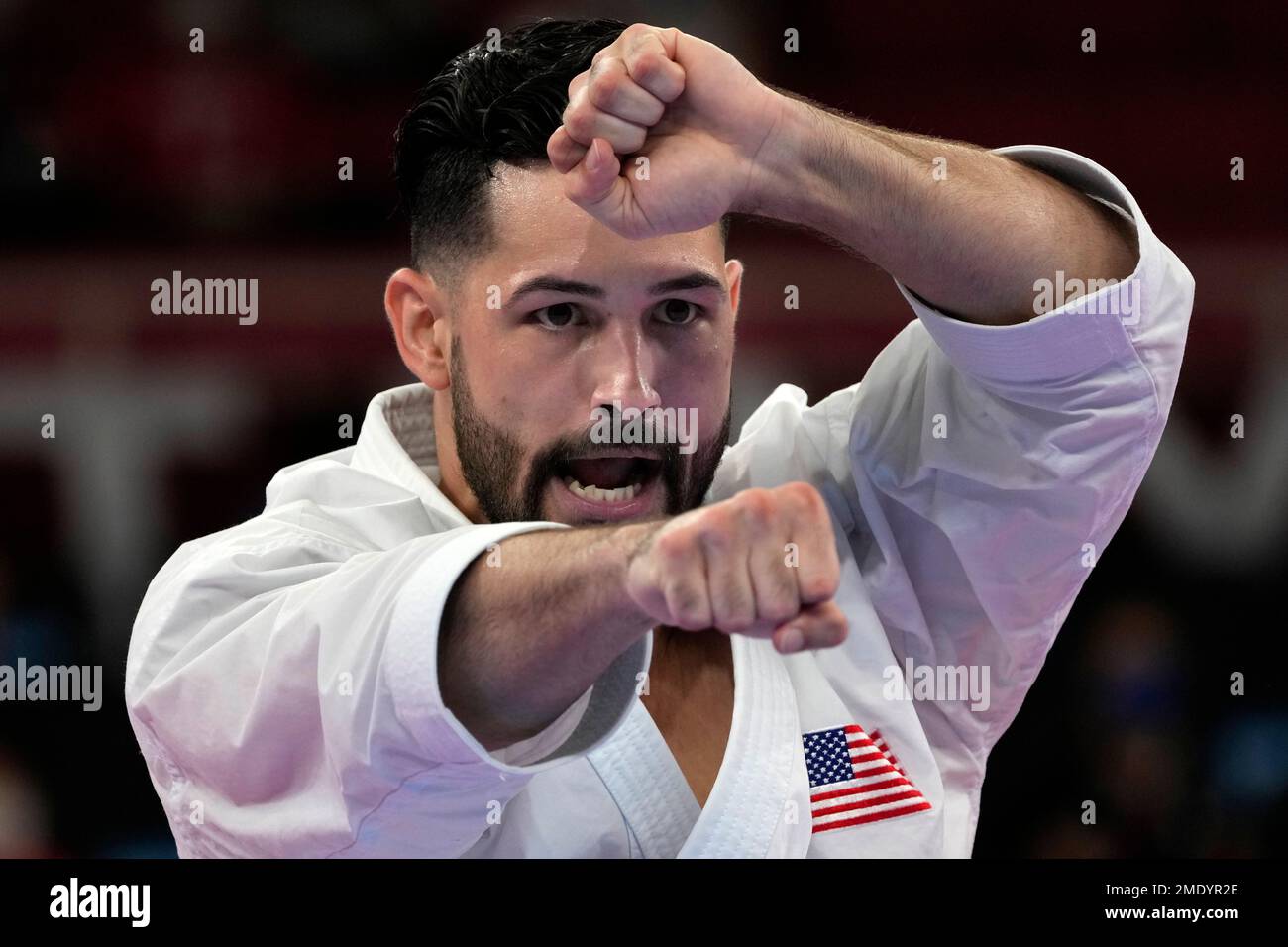Ariel Torres Gutierrez of the United States competes in the elimination ...