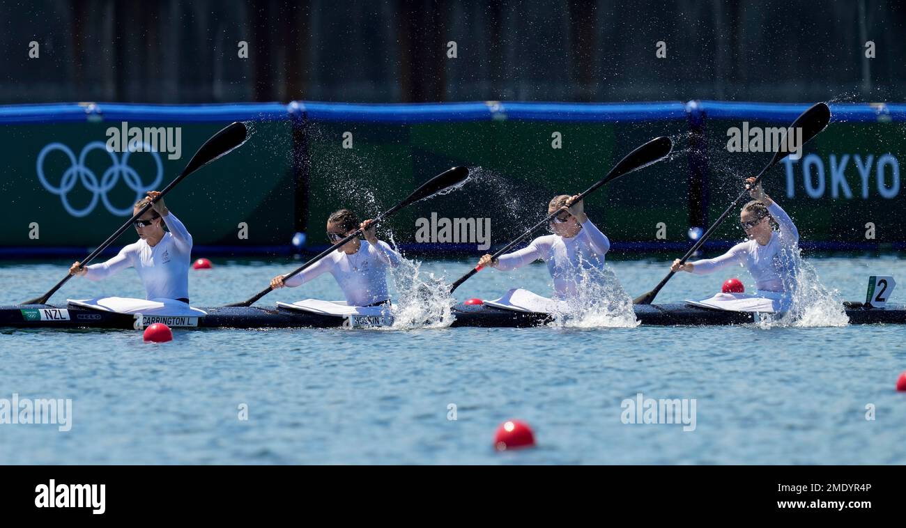 Lisa Carrington, Alicia Hoskin, Caitlin Regal and Teneale Hatton of New ...