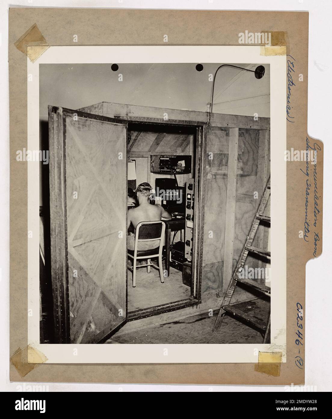 This image shows the shielded communications room aboard a Coast Guard ...