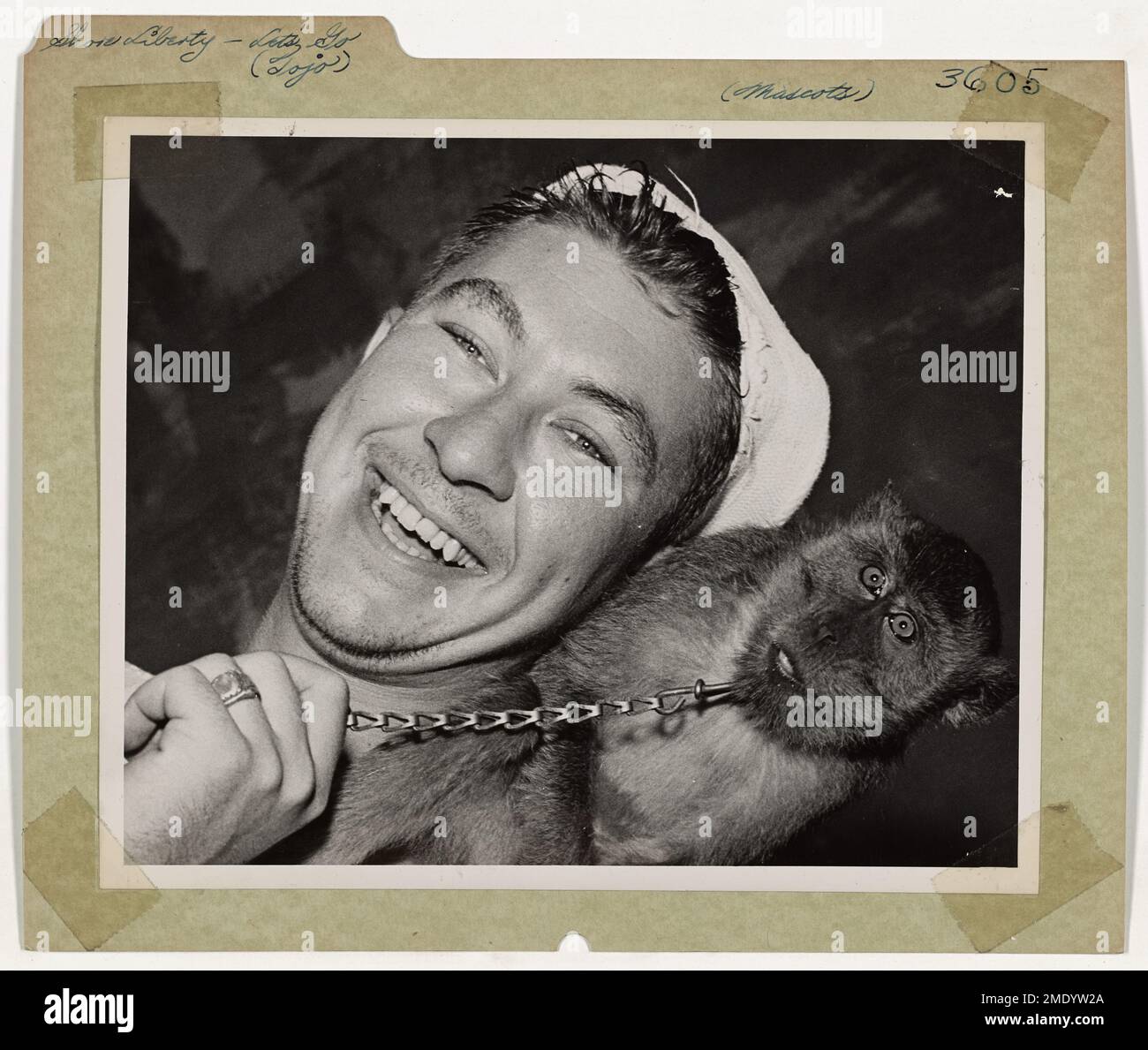 This image shows Tojo, the monkey mascot of a Coast Guard-manned ...