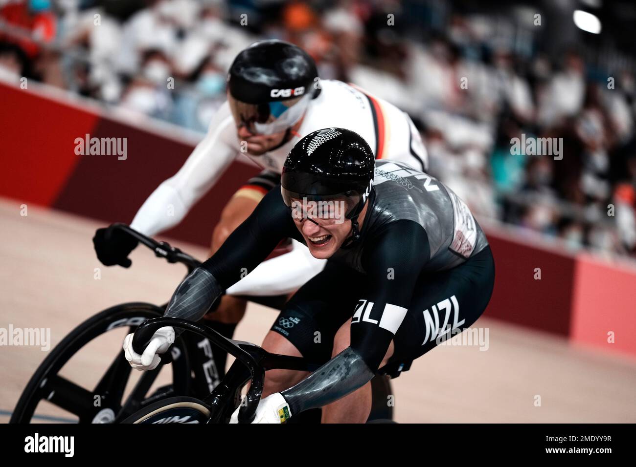Sam Webster of Team New Zealand and Maximilian Levy of Team Germany ...