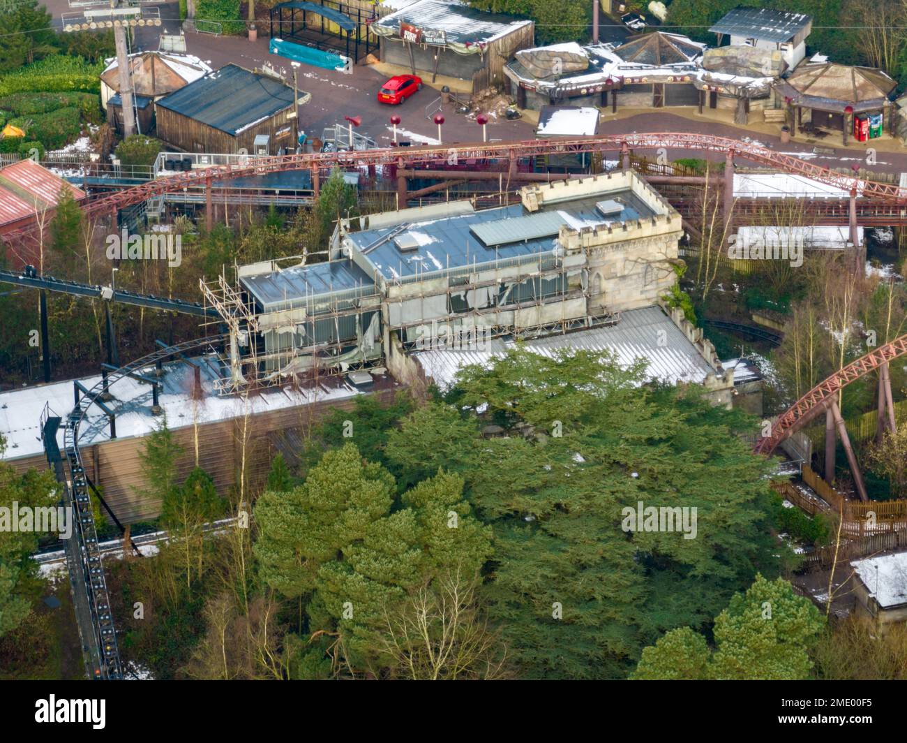 Alton towers aerial hi-res stock photography and images - Alamy