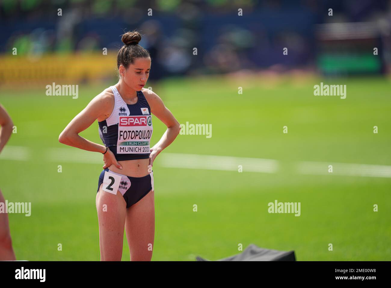 Filippa Fotopoulou participating in the 200 meters at the 2022 European ...