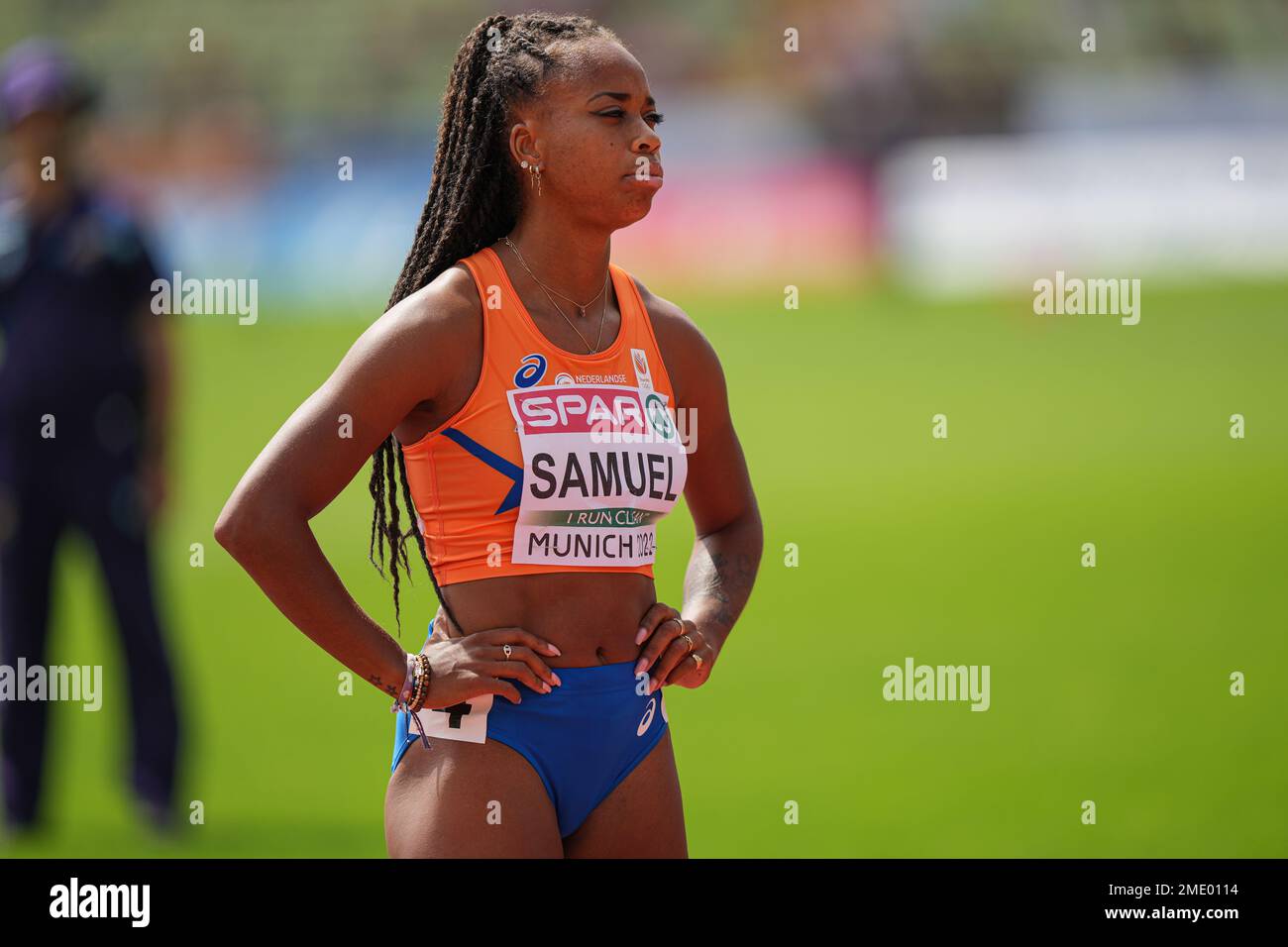 Jamile SAMUEL participating in the 200 meters at the 2022 European ...