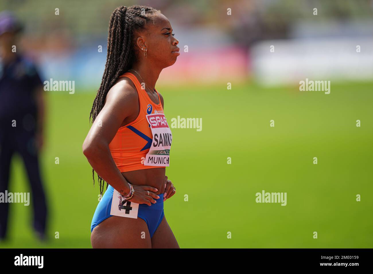 Jamile SAMUEL participating in the 200 meters at the 2022 European ...