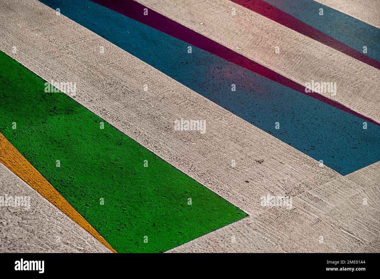 Gay pride flag crosswalk hi-res stock photography and images - Alamy