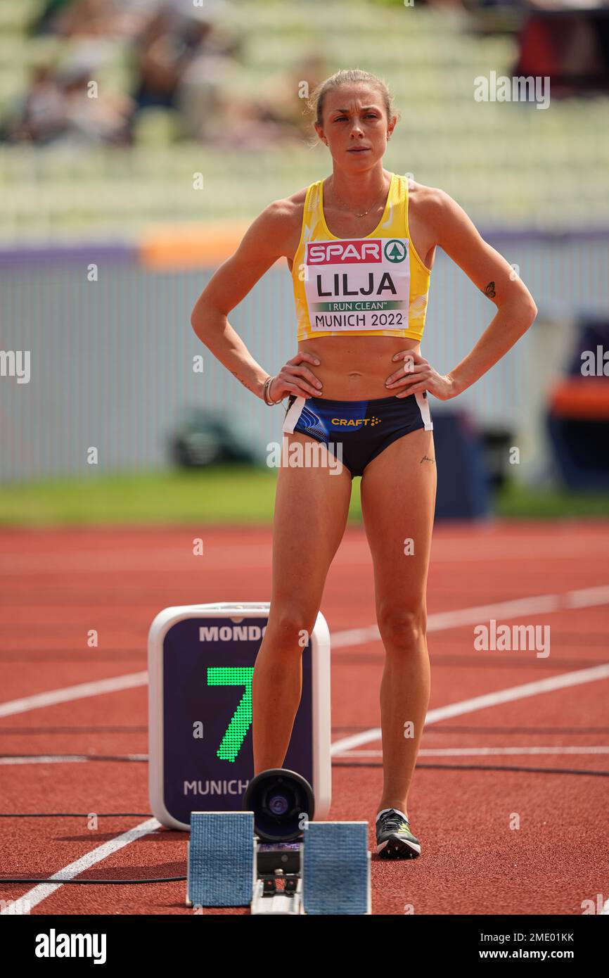 Lisa LILJA participating in the 200 meters at the 2022 European ...