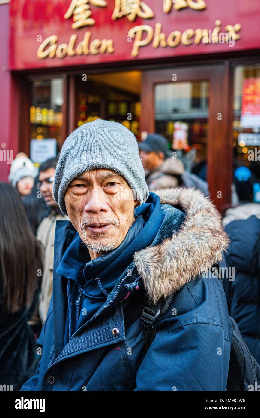 Asian man in China Town, London, England, UK Stock Photo - Alamy