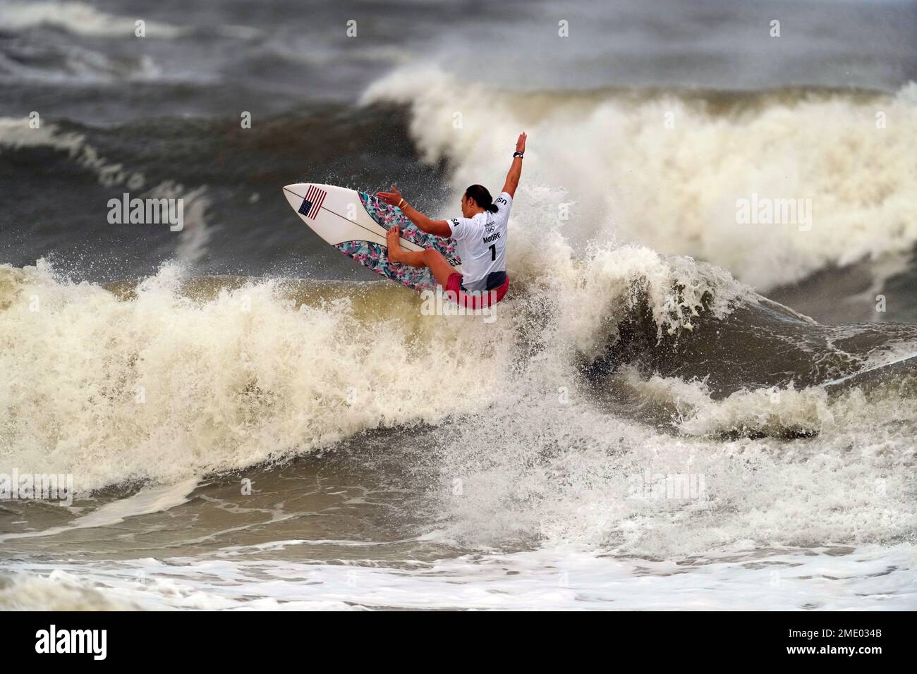 FILE - In this July 27, 2021, file photo, Carissa Moore, of the United ...