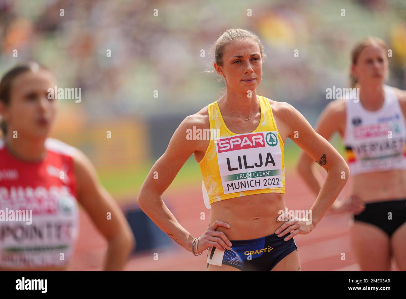 Lisa LILJA participating in the 200 meters at the 2022 European ...