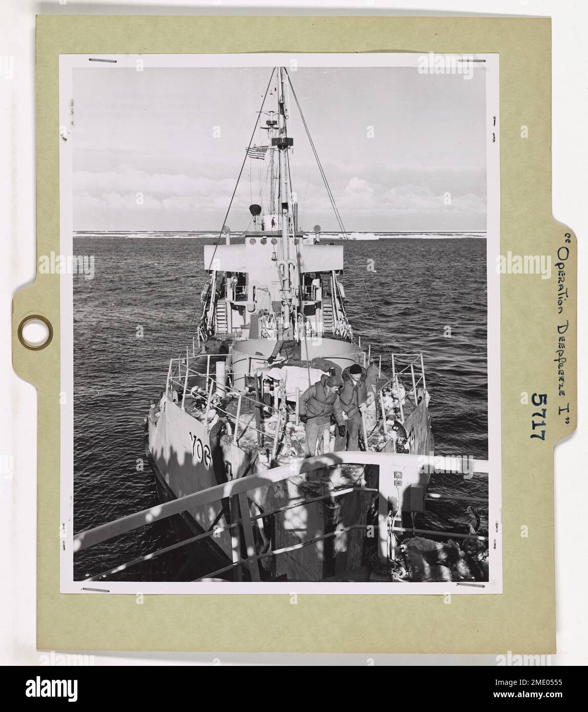 On Christmas Eve, the Coast Guard icebreaker Eastwind approaches the ...