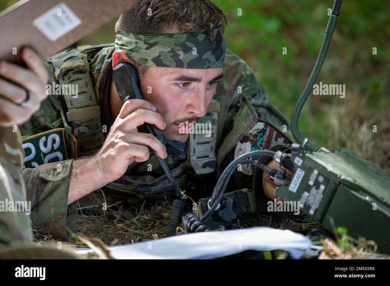 Spc. Wyatt Walls of the 218th Field Artillery Regiment in the Oregon ...