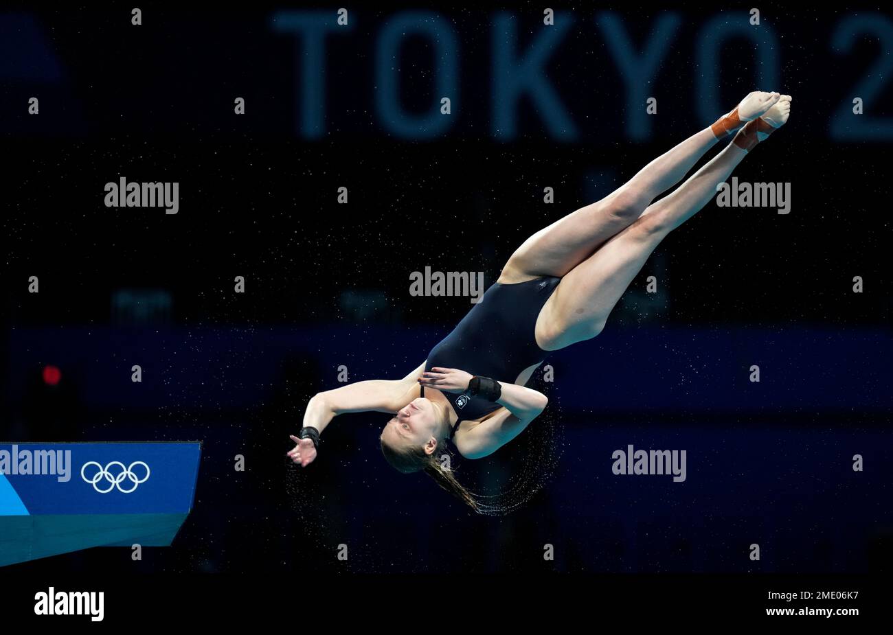 Tanya Watson of Ireland competes in women's diving 10m platform ...
