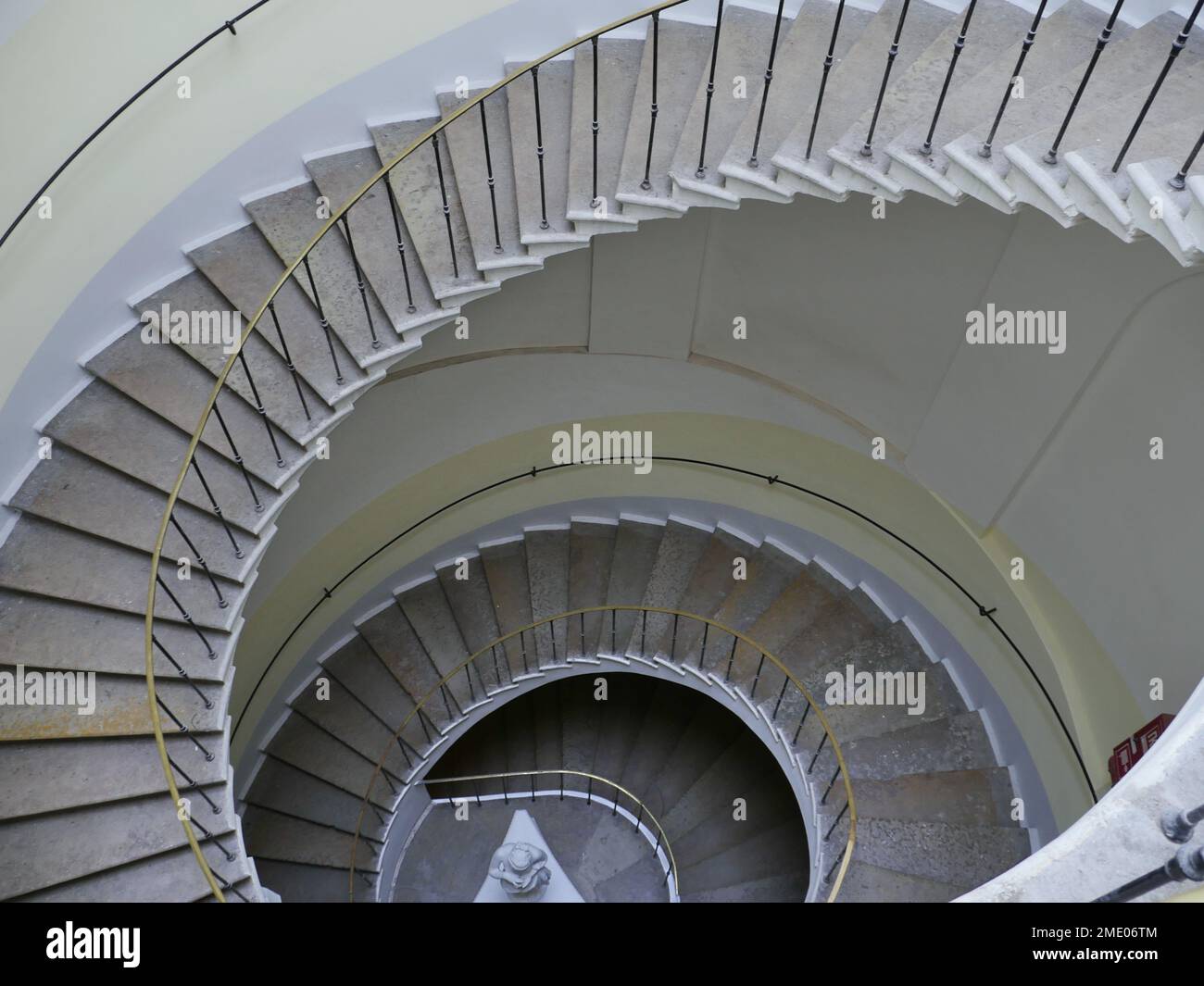 vintage spiral staircase classical architecture interior Stock Photo ...