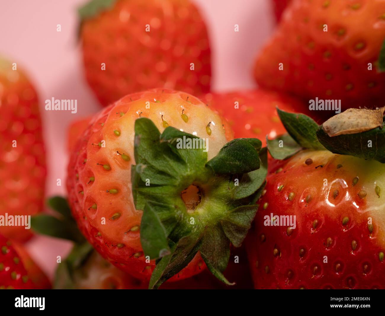 Ripe strawberries. Strawberries close up. Red strawberry. Macro photo ...