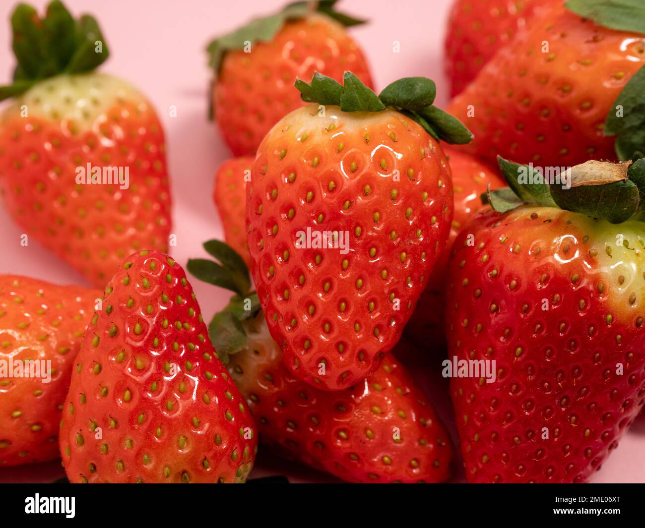 Ripe strawberries. Strawberries close up. Red strawberry. Macro photo ...