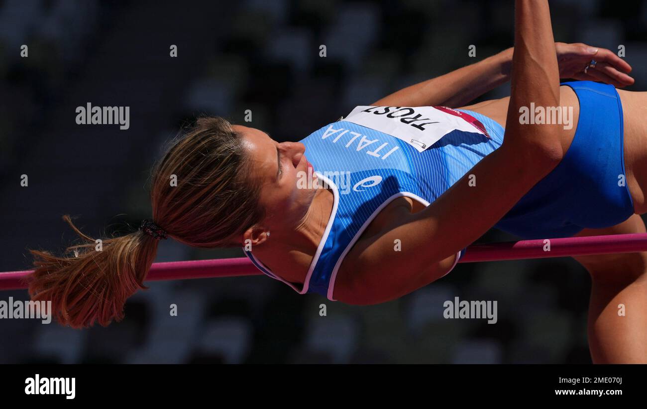 Alessia Trost, of Italy, competes in the qualification rounds of the ...