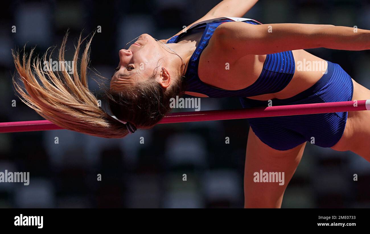 Ana Simic, of Croatia, competes in the qualification rounds of the ...