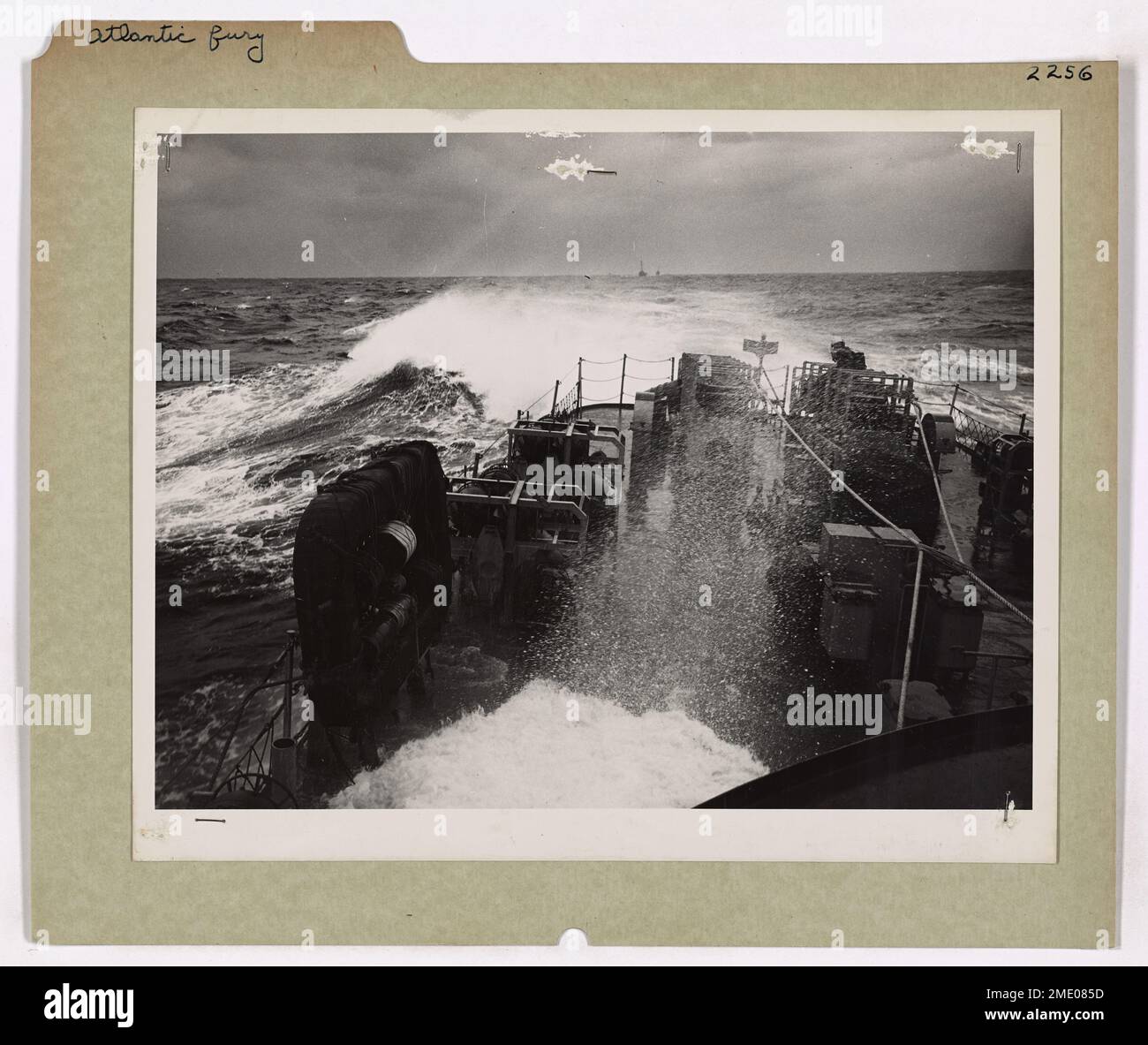 Atlantic Fury. Seething waters pour over the deck of a Coast Guard ...