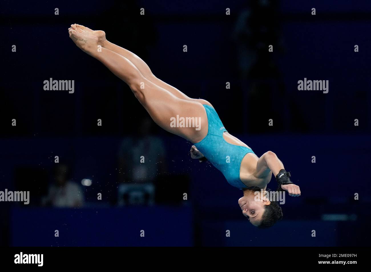 Ingrid Oliveira, of Brazil competes in women's diving 10-meter platform ...