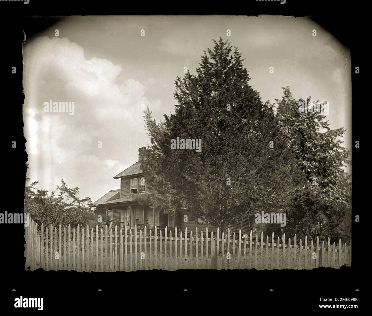Farm and Farmhouse, Circa 1890 Stock Photo - Alamy