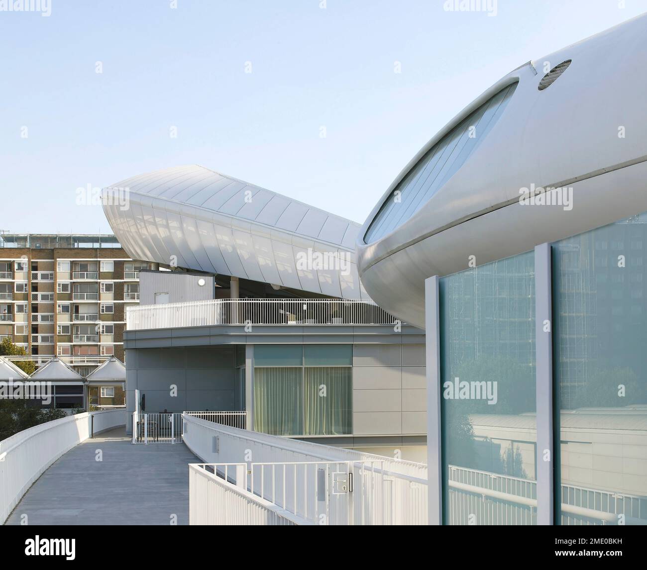 Elevated walkway to rear of building structures. Lord's Cricket Ground ...