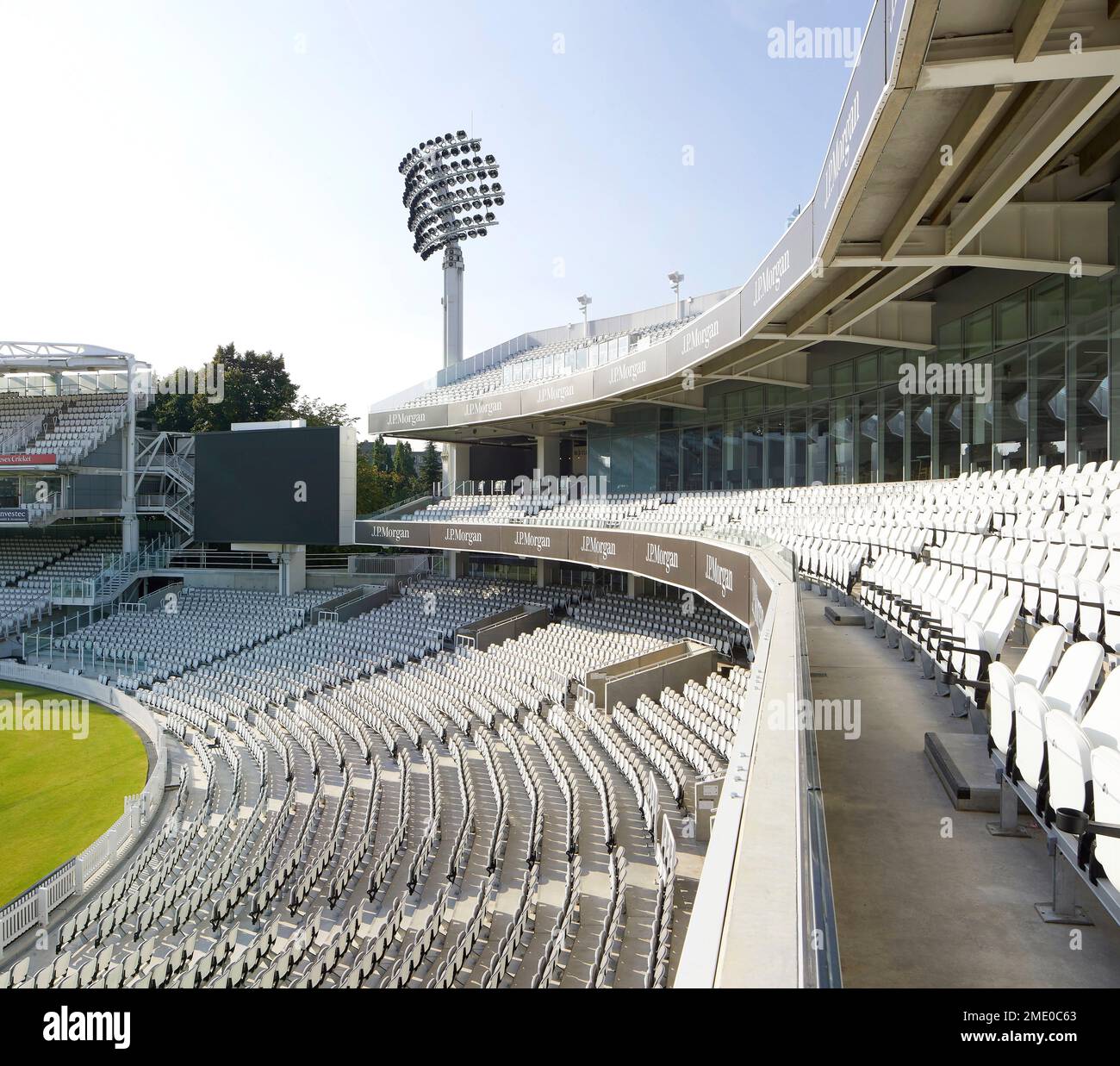 Seating underneath Media Centre. Lord's Cricket Ground, London, United ...