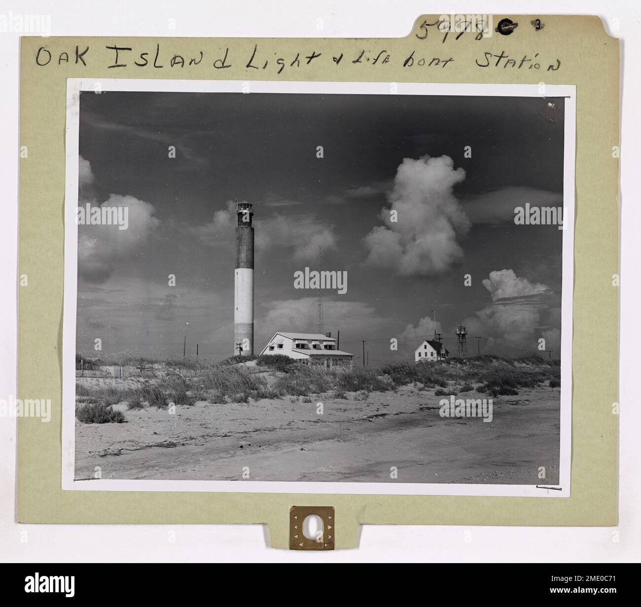 A photograph of the Oak Island Lighthouse and Lifeboat Station in North ...