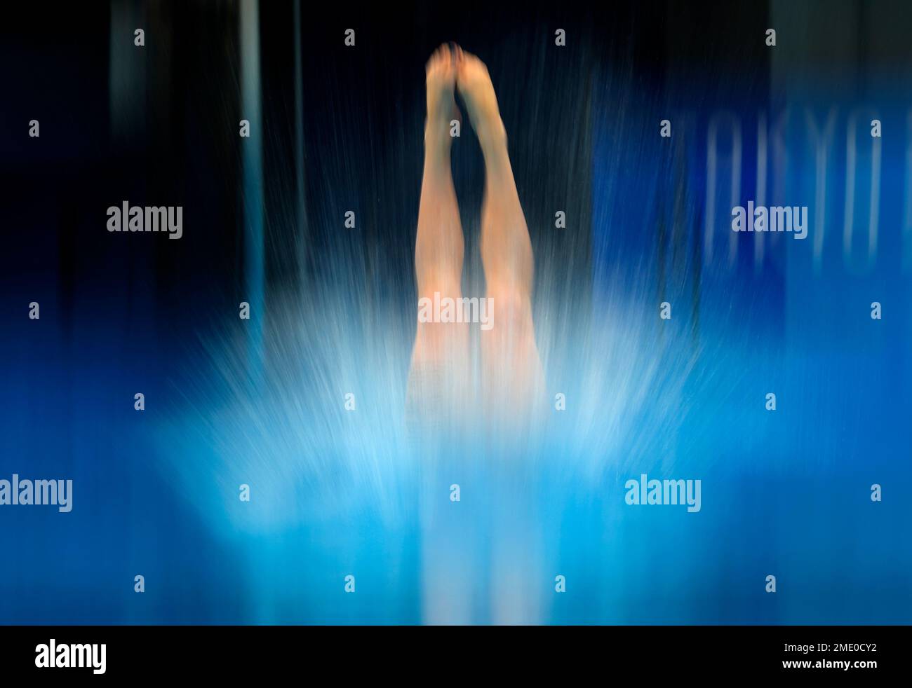 Sofiia Lyskun of Ukraine competes in women's diving 10m platform ...