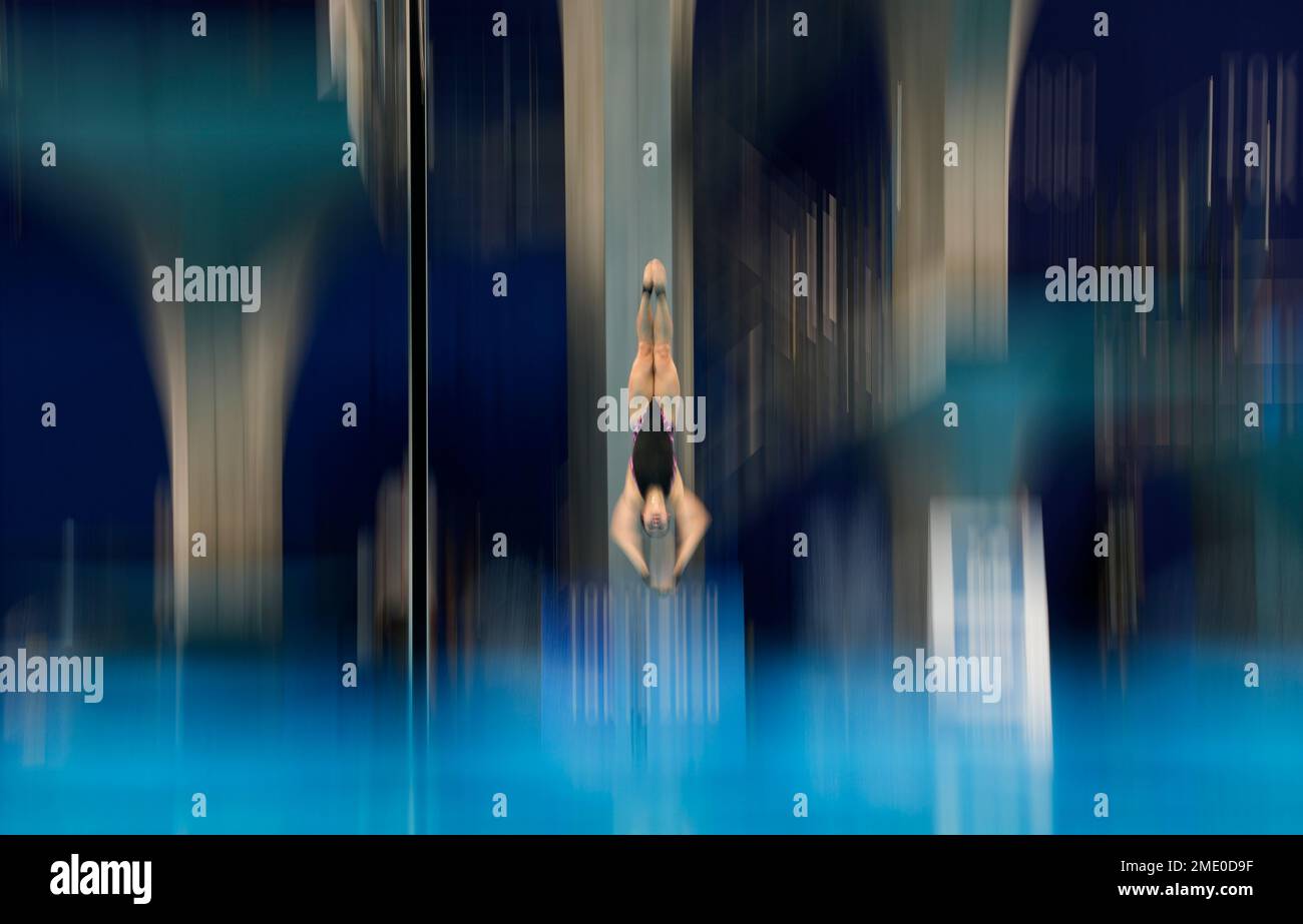 Pandelela Pamg of Malaysia competes in women's diving 10m platform ...