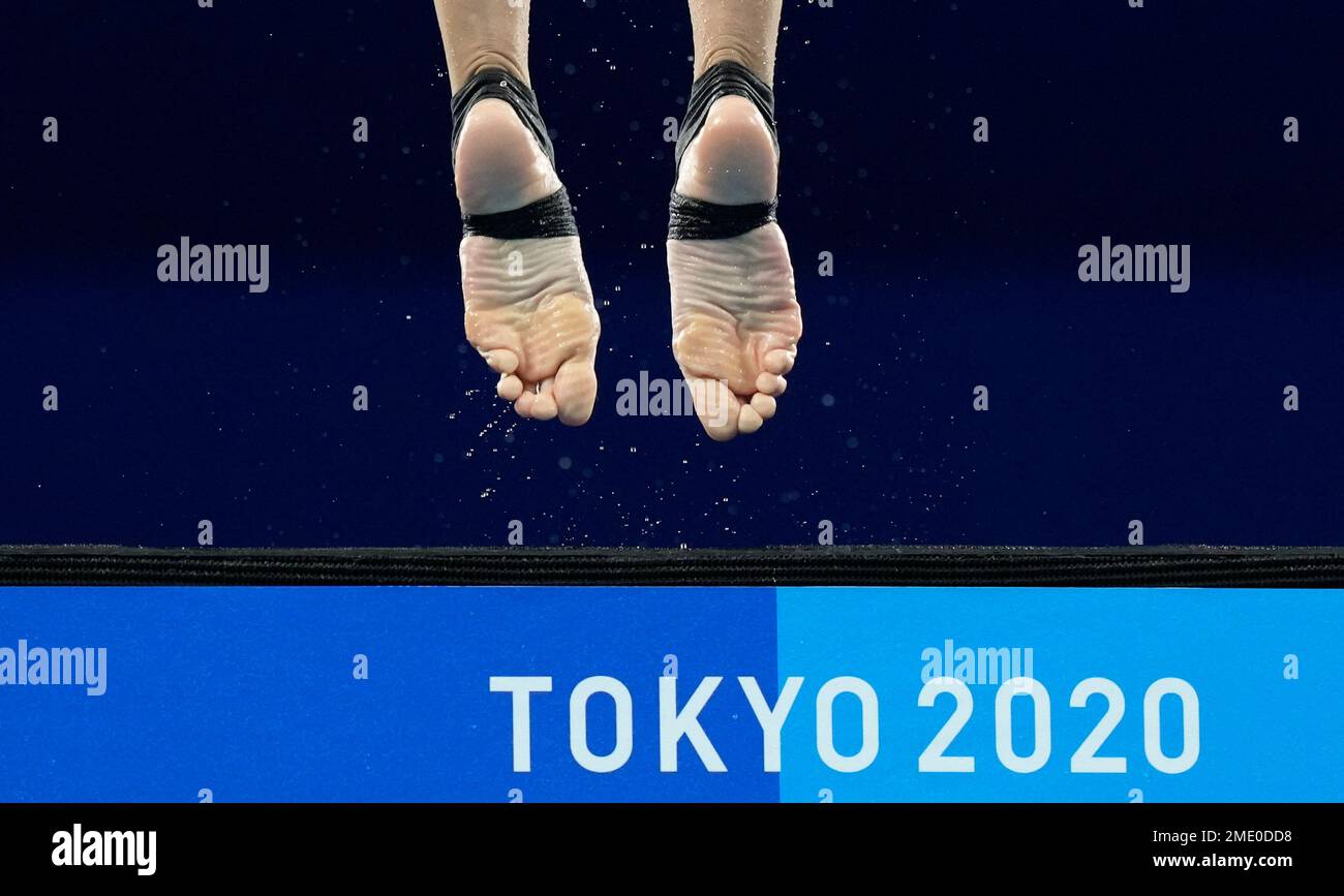 Pandelela Pamg of Malaysia competes in women's diving 10m platform ...