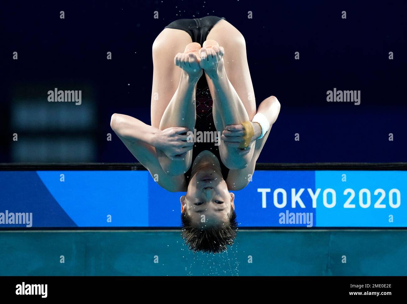 Quan Hongchan of China competes in women's diving 10m platform ...