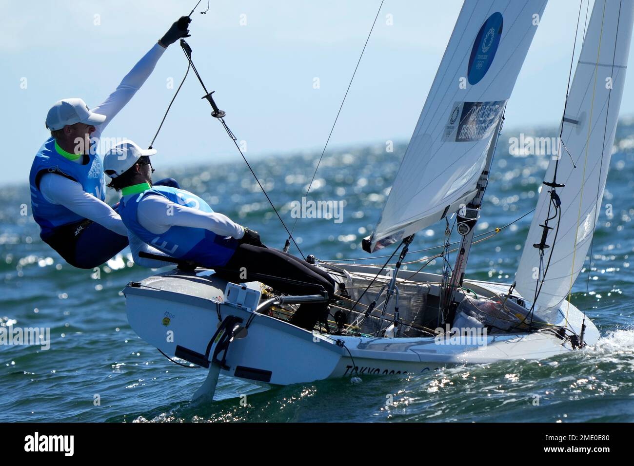Sweden's Anton Dahlberg and Fredrik Bergstrom compete during the men's ...