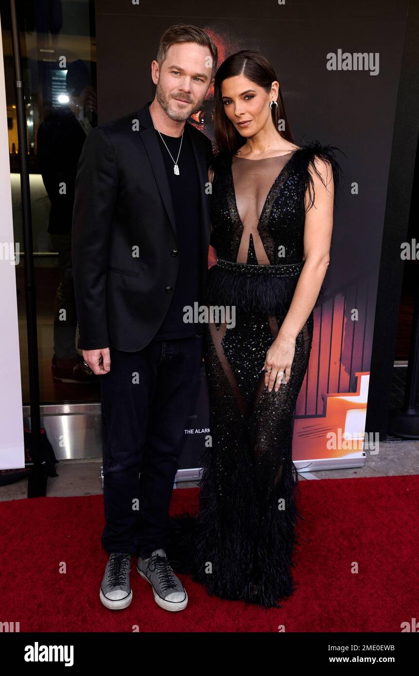 Shawn Ashmore, left, and Ashley Greene, cast members in "Aftermath ...