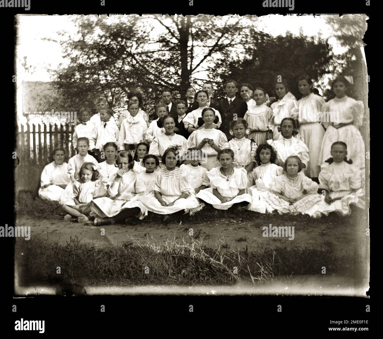 Victorian School Portrait, Circa 1890 Stock Photo - Alamy