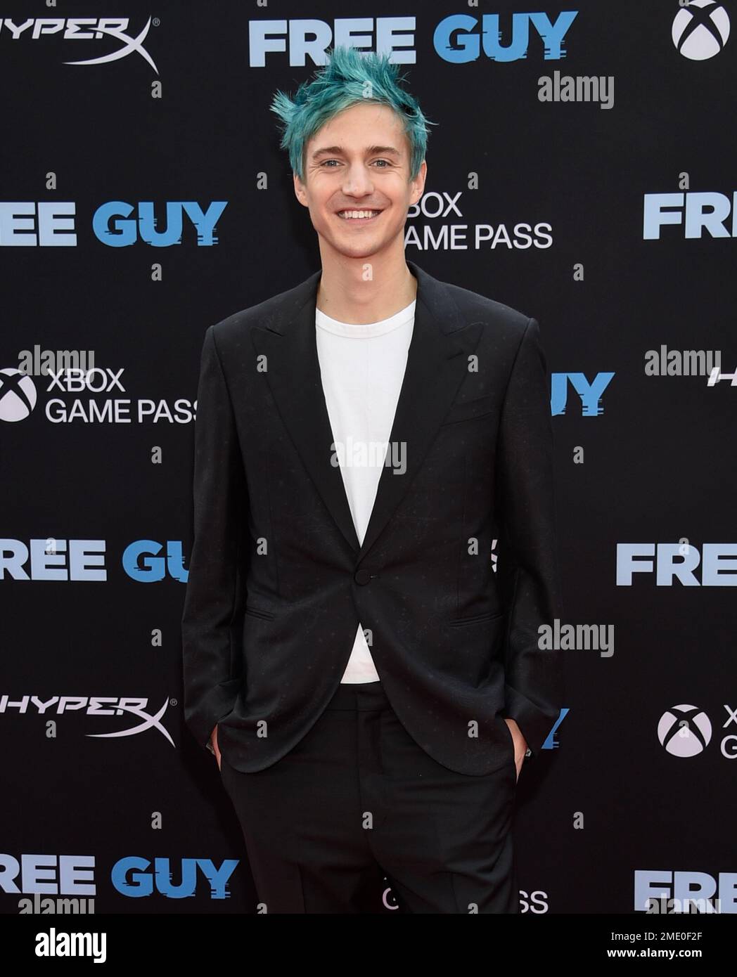Gamer Tyler "Ninja" Blevins attends the world premiere of "Free Guy" at ...