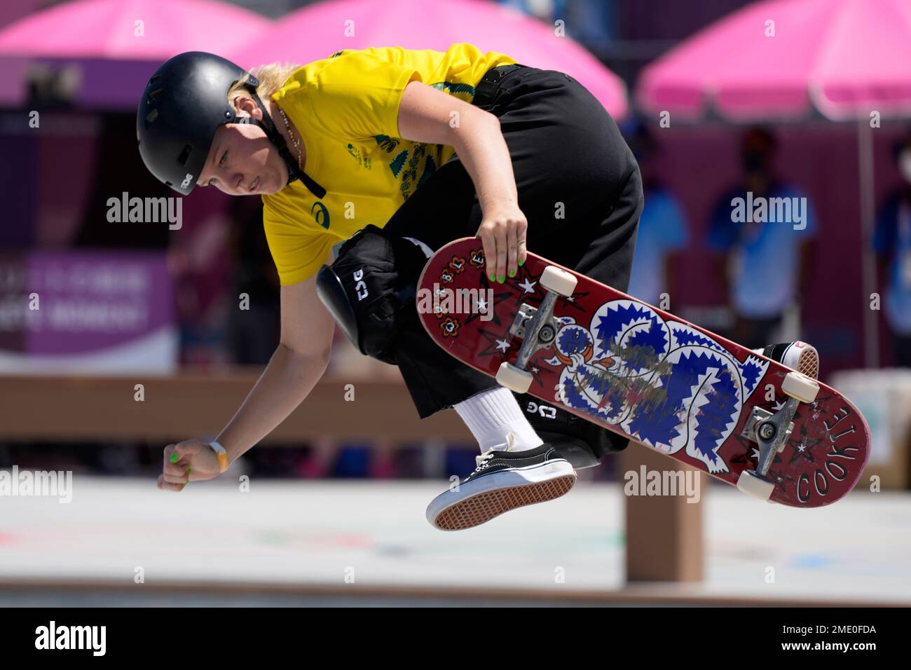 Poppy Starr Olsen of Australia competes in the women's park ...