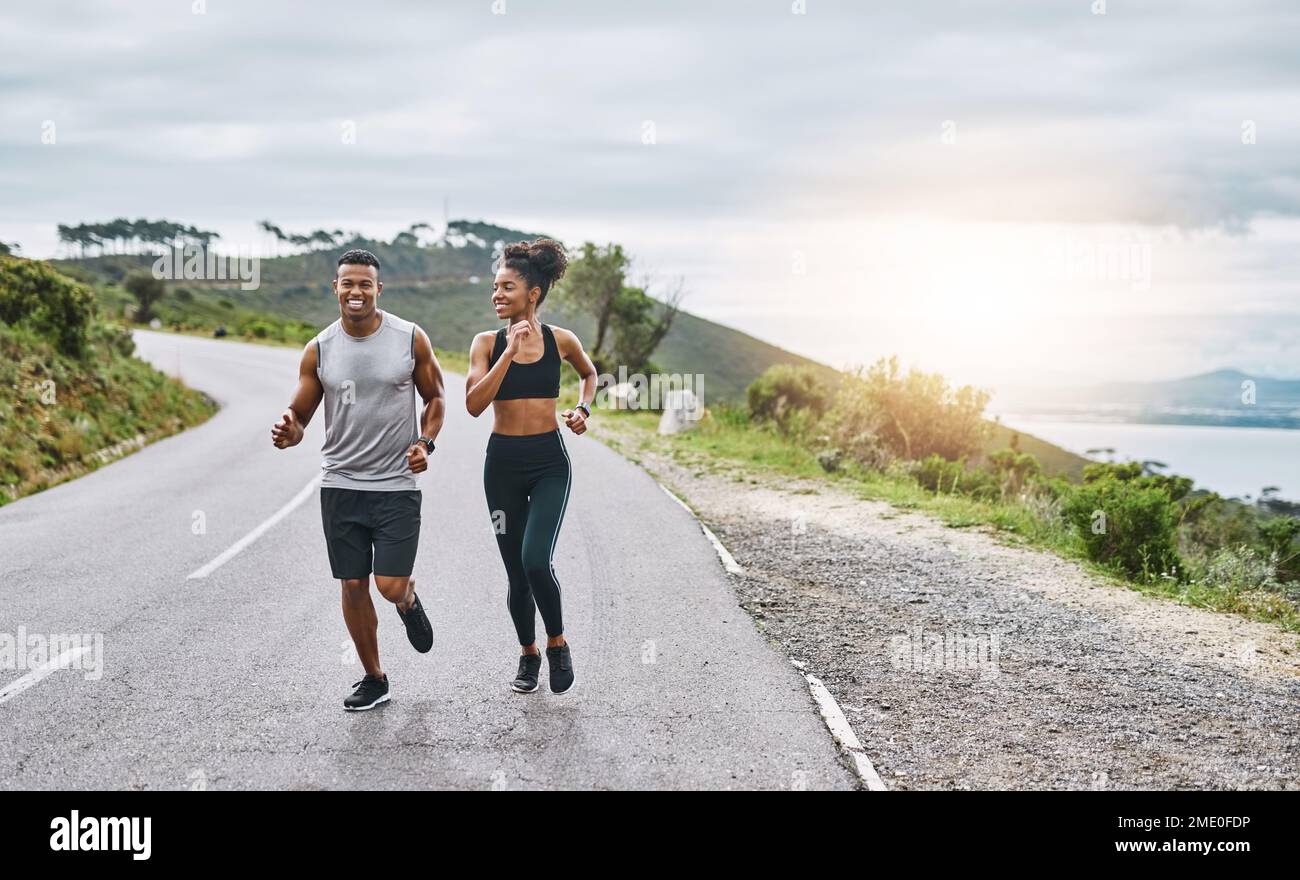 Physical activity promotes a better quality of life. a sporty young ...