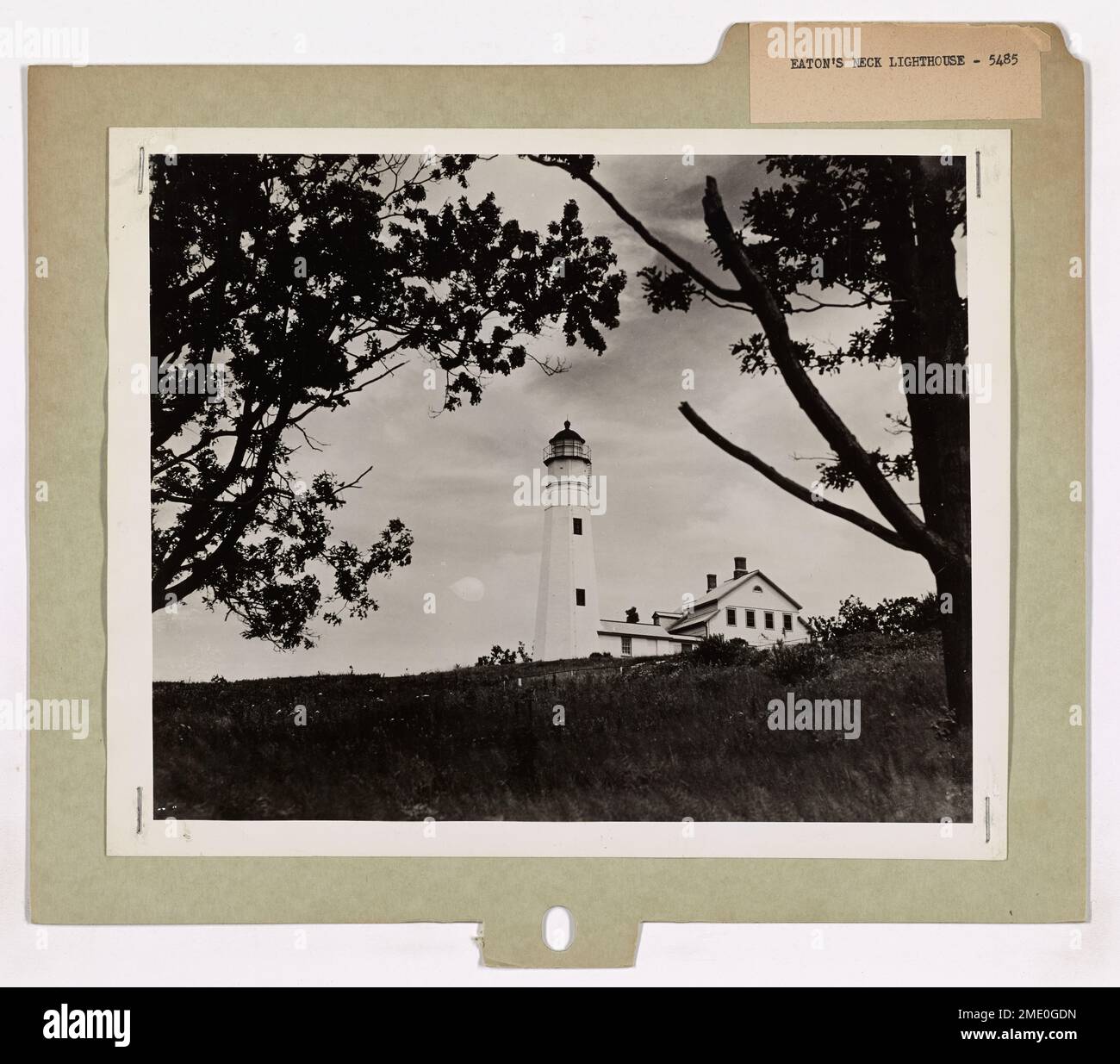 Eaton's Neck Lighthouse, established in 1799, stands on Long Island ...