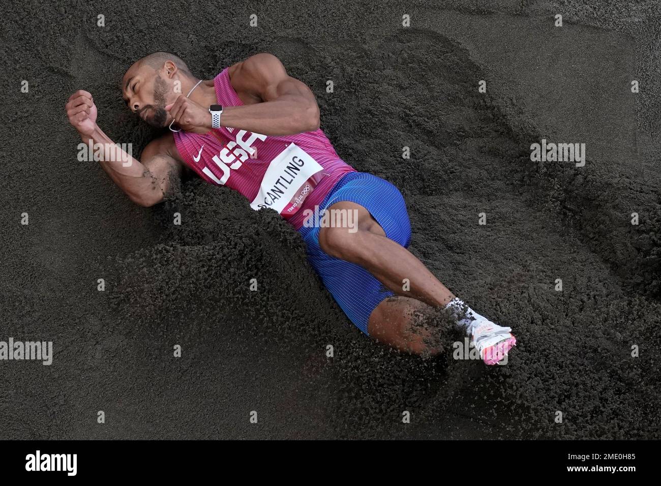 Garrett Scantling, of United States, competes during the men's ...