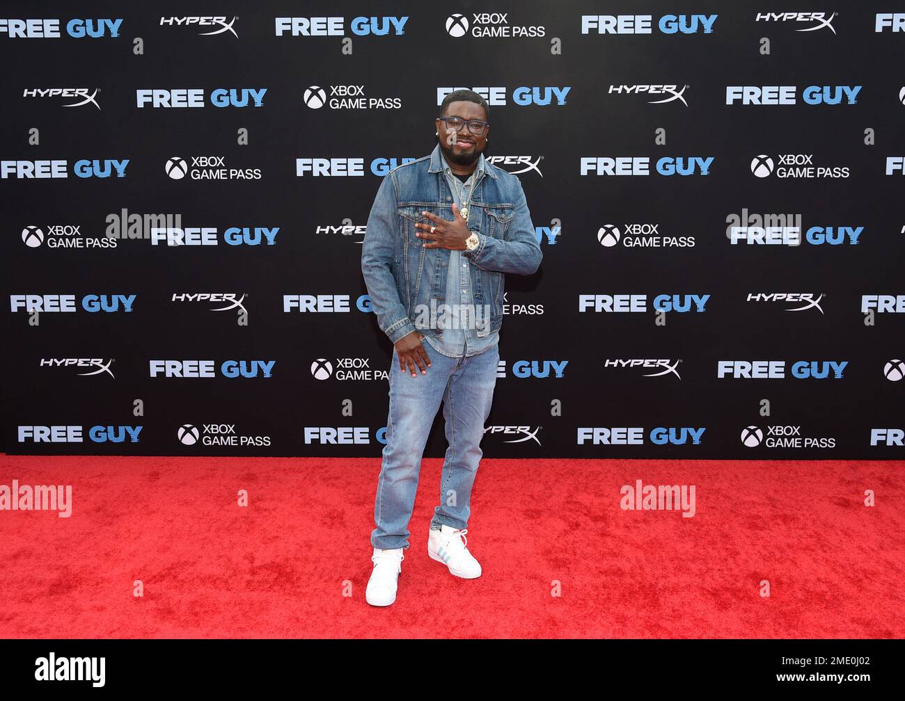 Actor Lil Rel Howery attends the world premiere of "Free Guy" at AMC ...