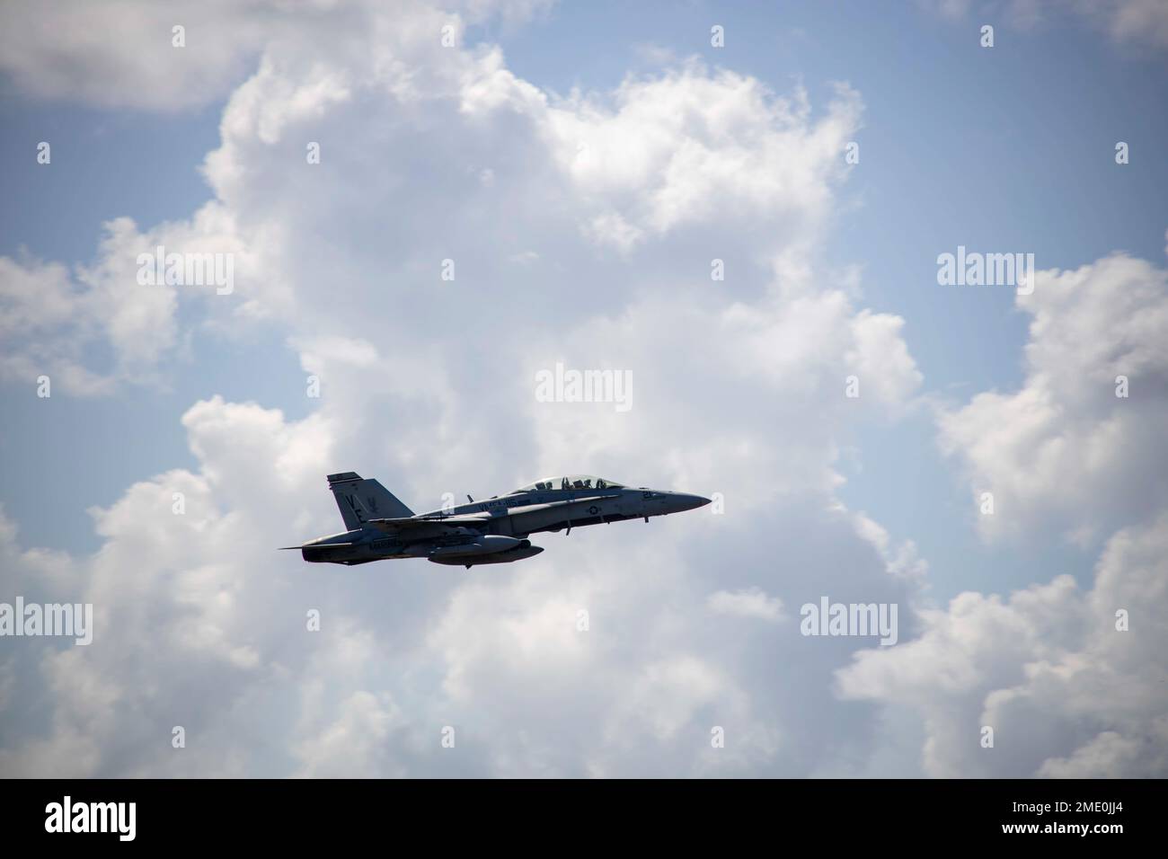 An F/A-18 Hornet with Marine Fighter Attack Squadron 115 (VMFA-115 ...
