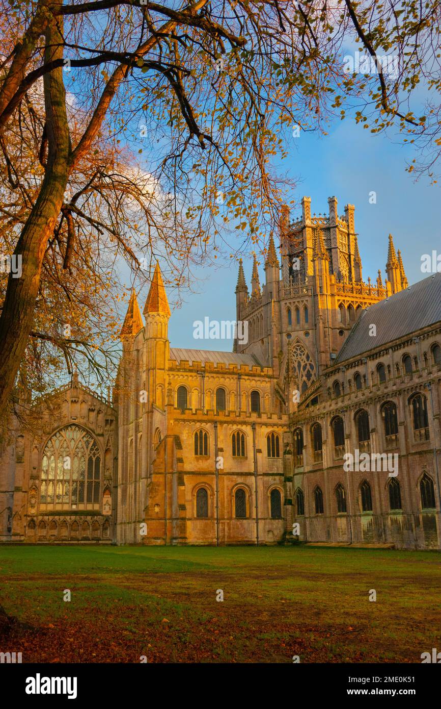 Octagon Tower of Ely Cathedral the third longest medieval cathedral in ...