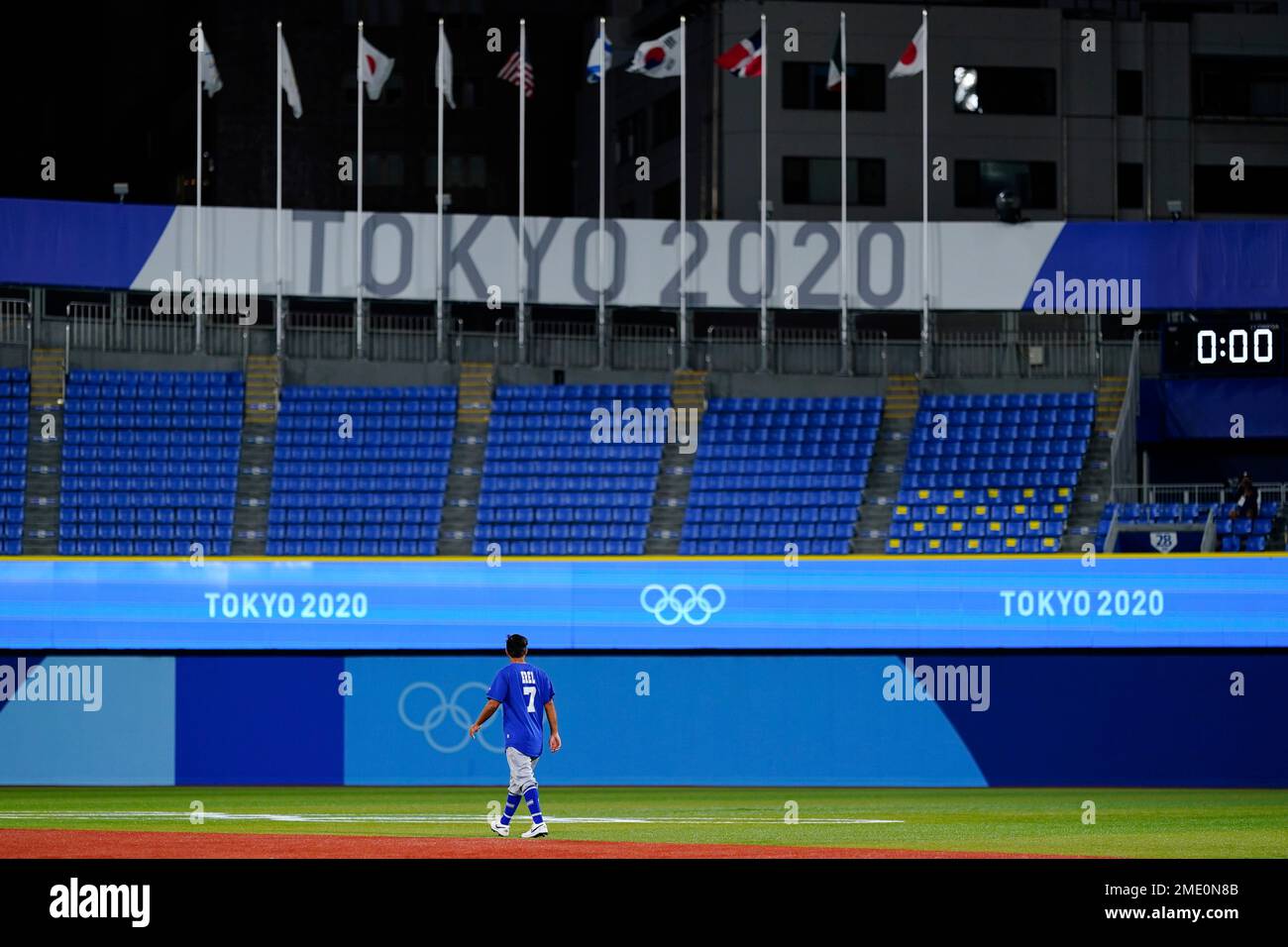 Israel's Tal Erel walks on the field after a baseball game against the ...