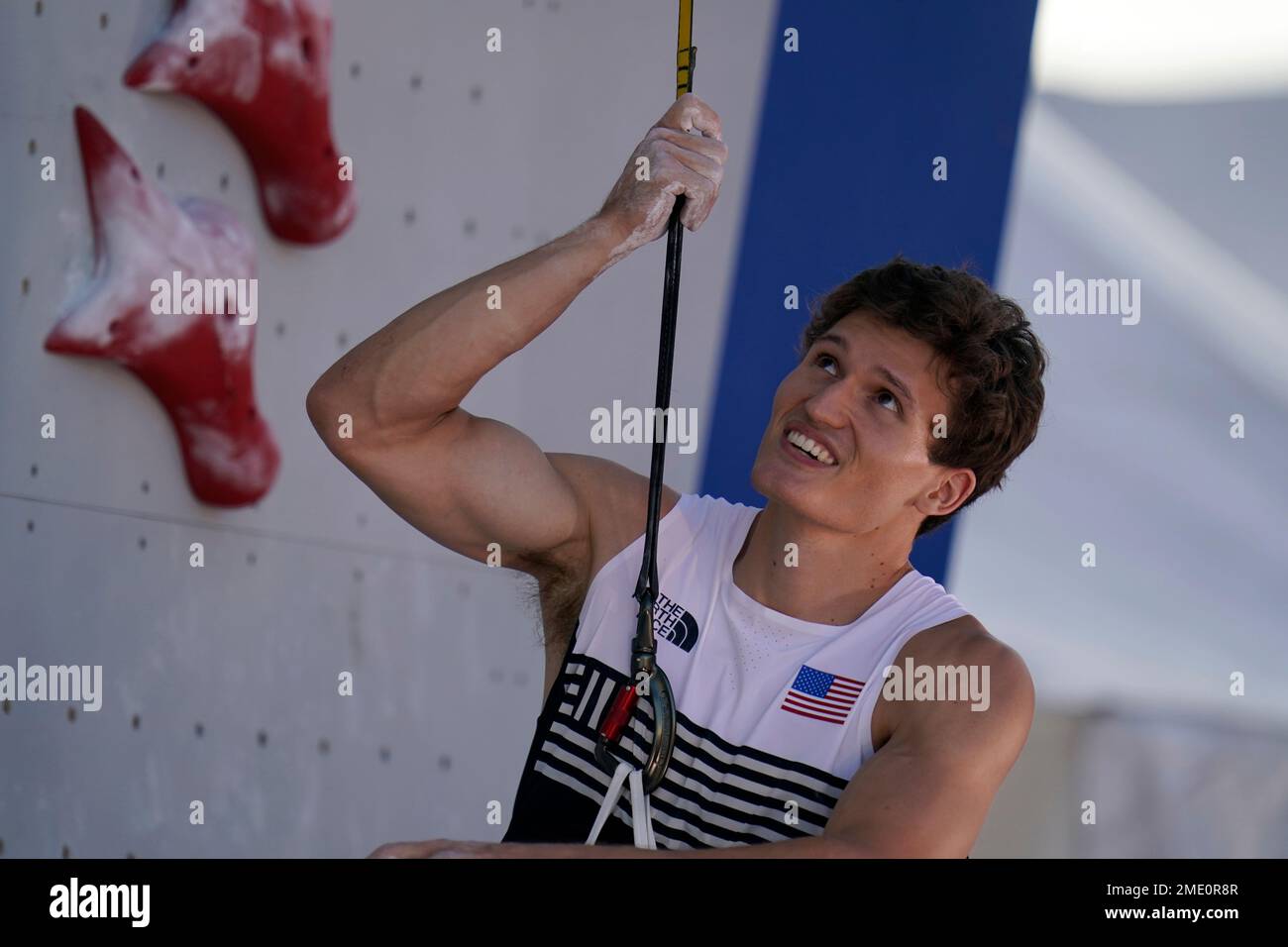 Nathaniel Coleman, of the United States, participates during the speed ...