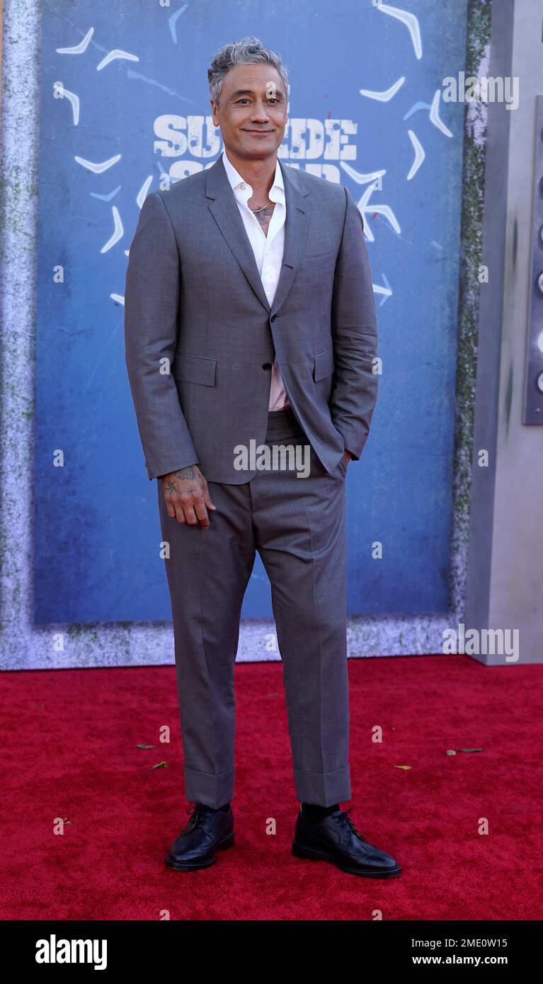Taika Waititi, a cast member in "The Suicide Squad," poses at the ...