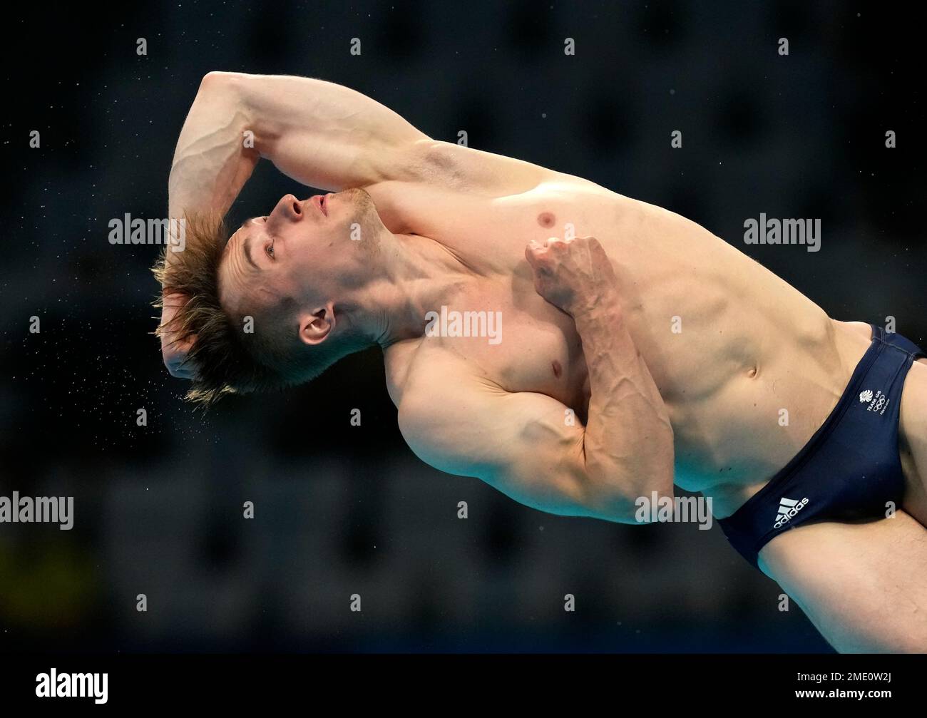Jack Laugher of Britain competes in men's diving 3m springboard final ...