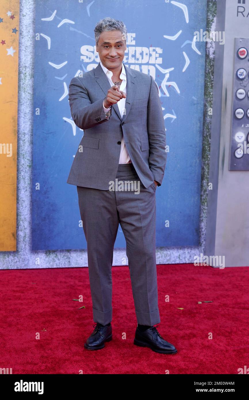 Taika Waititi, a cast member in "The Suicide Squad," poses at the ...
